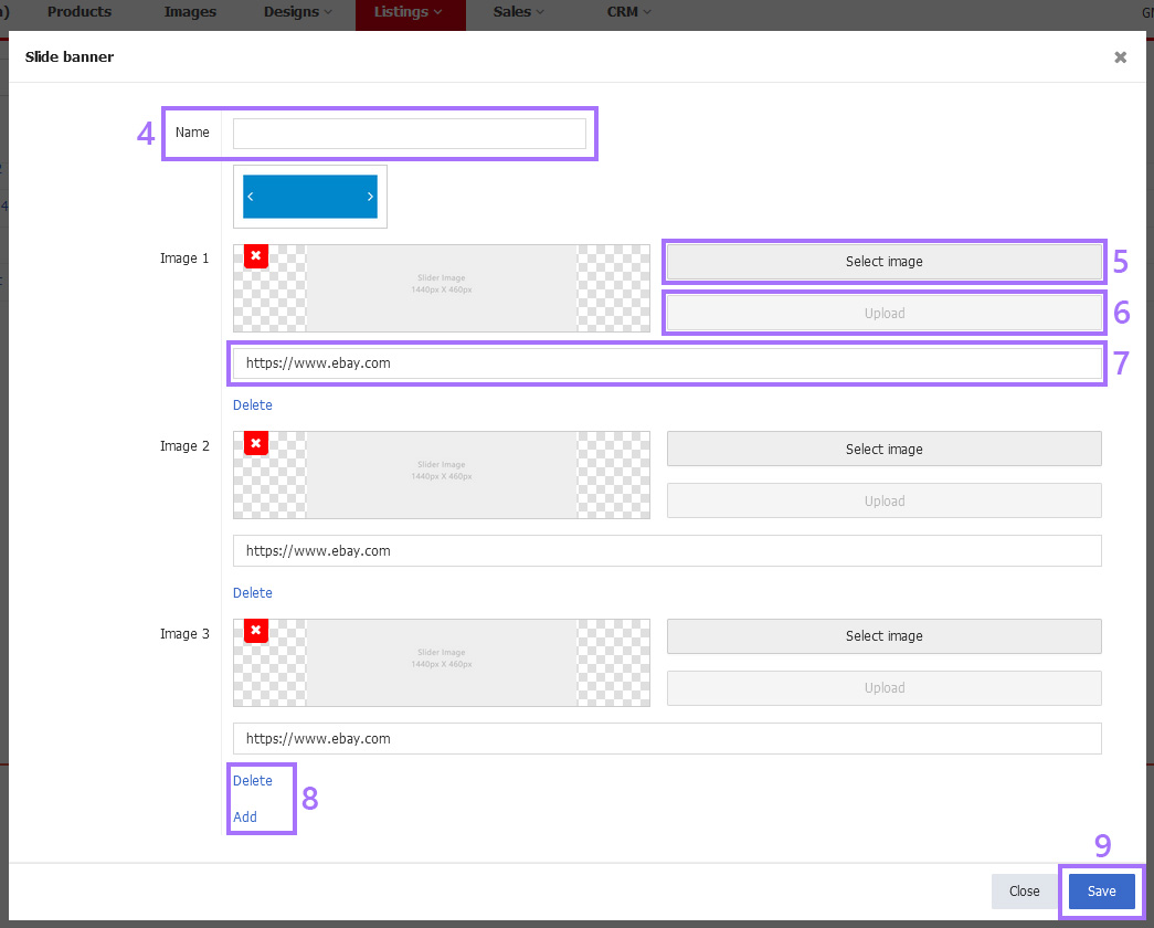 Slide banner - PushAuction